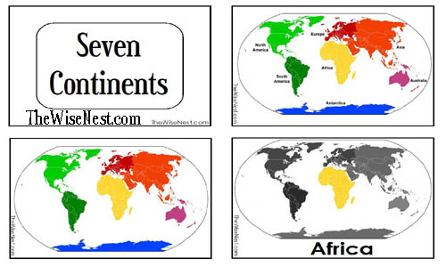 Printable 7 Continents Coloring Page Treasure Map 7 Coloring Page